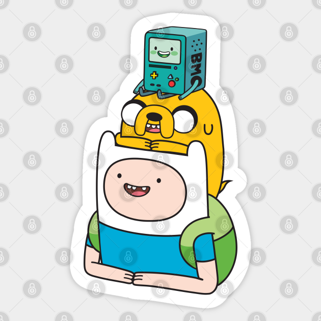 Finn Jake Bmo Adventure Time Sticker Teepublic